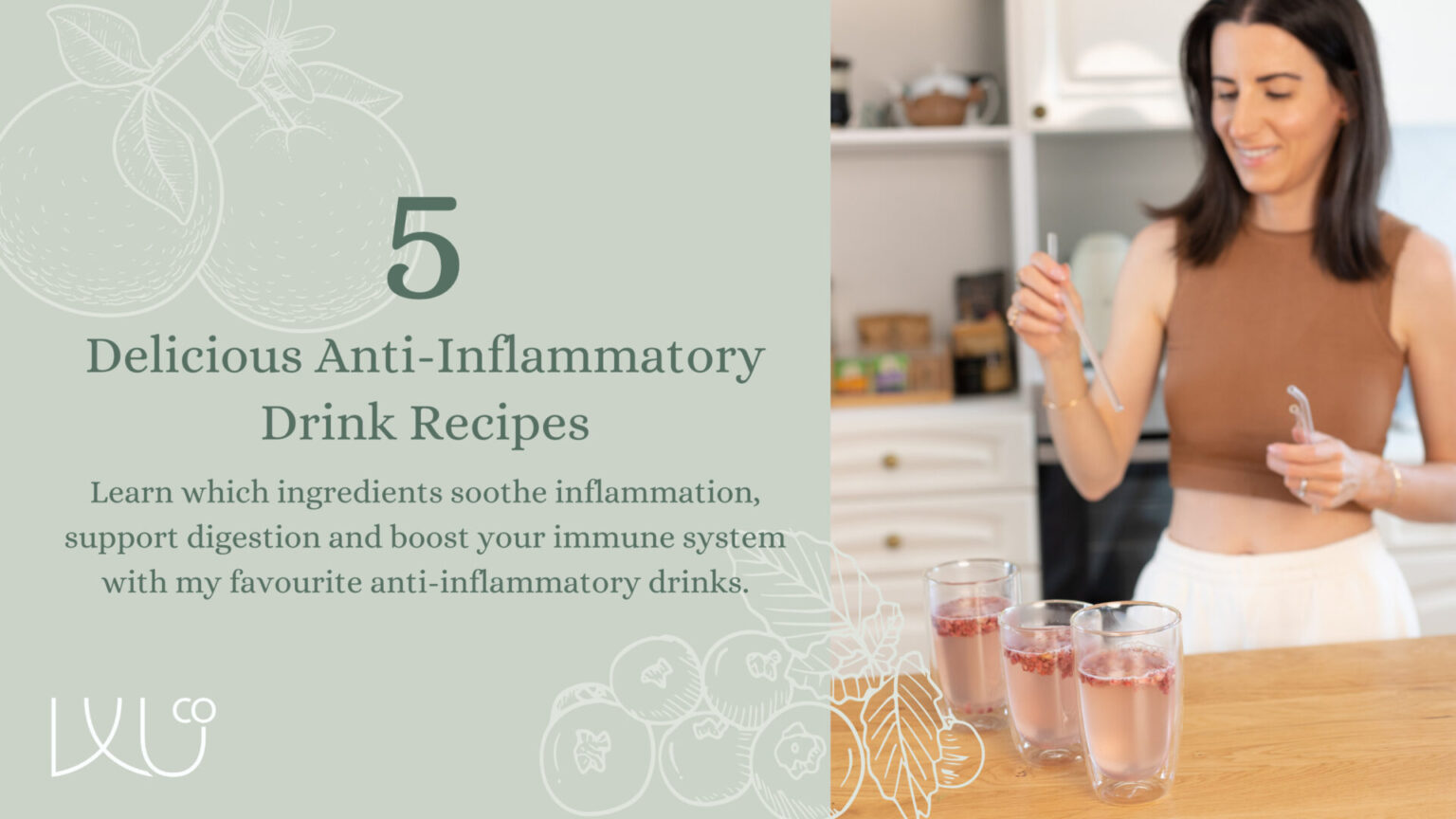 Favourite 5 anti inflammatory drink recipe ideas
